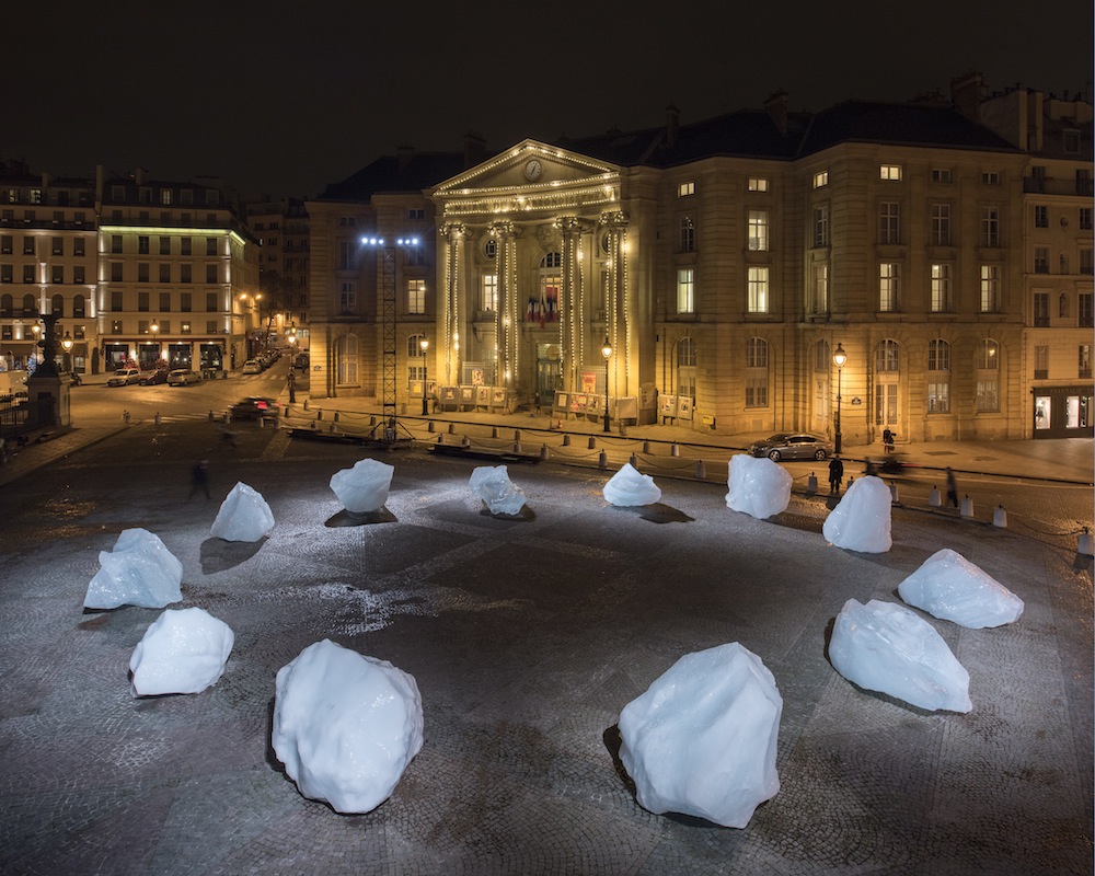 Künstler Olafur Eliasson macht mit Eisskulpturen auf Klimawandel ...